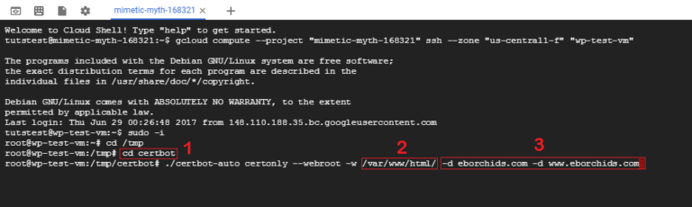 SSL Certificate Setup for WordPress on Google Cloud (Click-to-Deploy) – One Page Zen